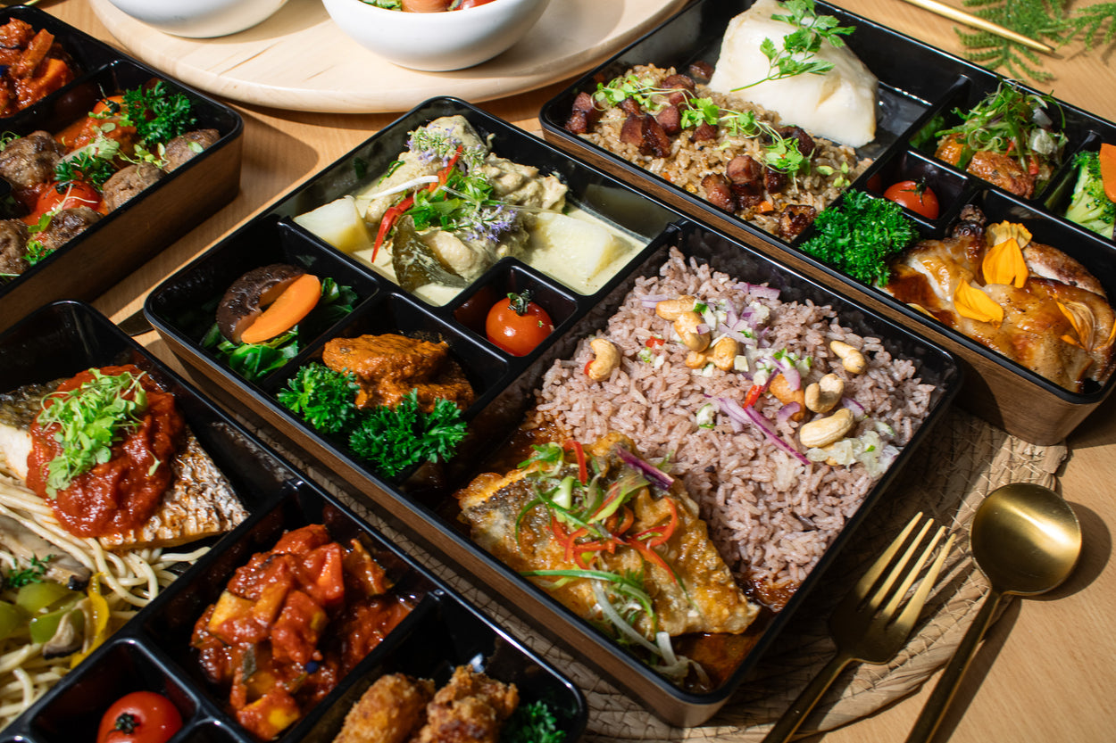 Executive Lacquered Bento Boxes | Shiok Kitchen Catering